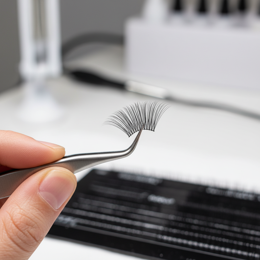 Optimizing Tweezer Pressure for Faster Lash Fan Symmetry – SENSELASHES
