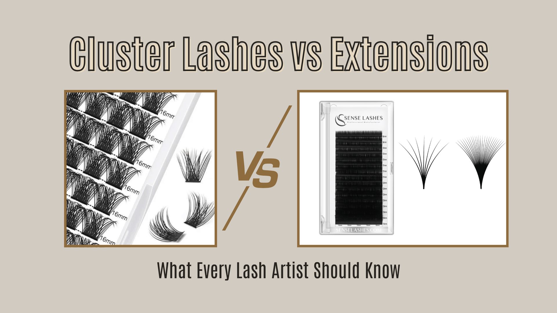 Cluster Lashes vs Extensions: A Guide For Lash Techs – SENSELASHES