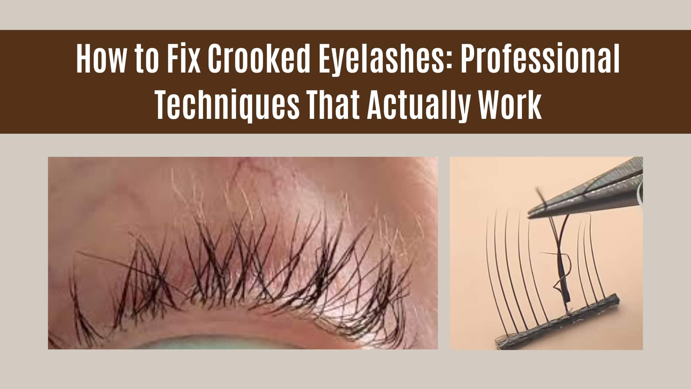 How to Fix Crooked Eyelashes: Pro Techniques That Work – SENSELASHES