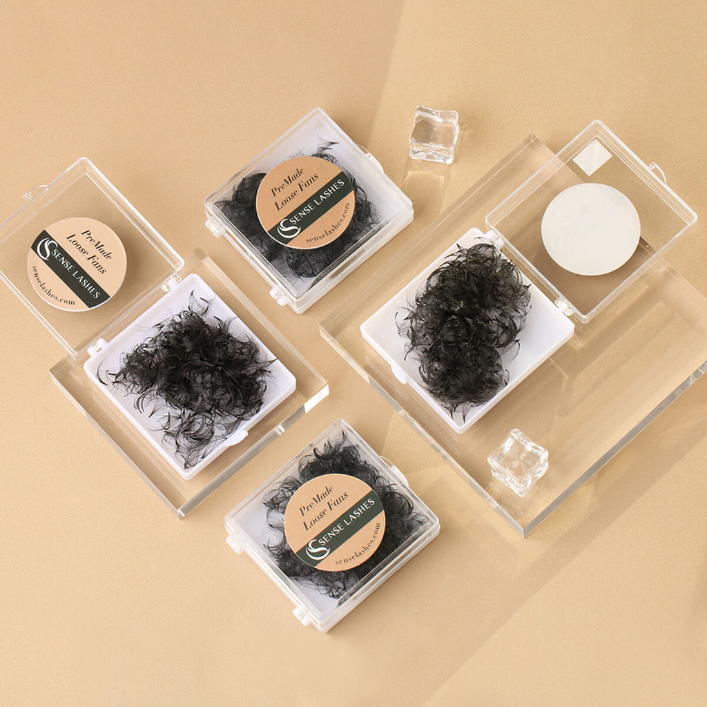 Eventails de Volume Prémontés Détachés | Sets 4D-40D – SENSELASHES