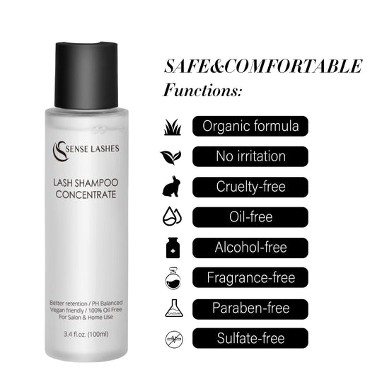 Lash Shampoo Concentrate | Professional Cleanser 100ML – SENSELASHES
