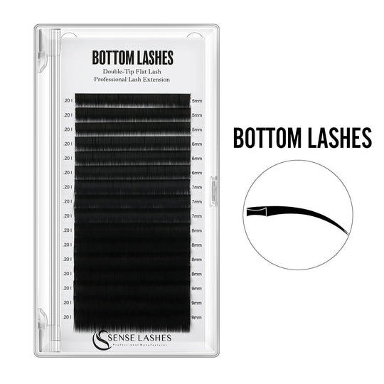 Bottom Lash Extensions B Curl | Lower Lashes 5-7mm – SENSELASHES