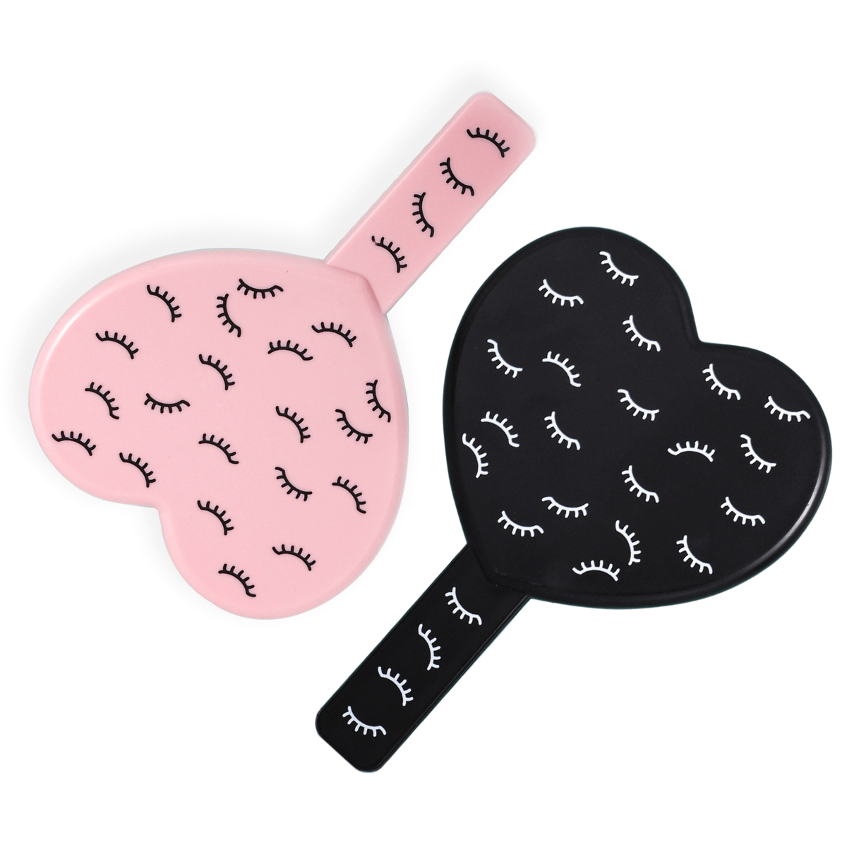 Eyelash Pattern Heart Handheld Lash Mirror – SENSELASHES